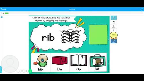 Boom Cards Rhyming Worksheets Digital Learning ELA Short I | TPT