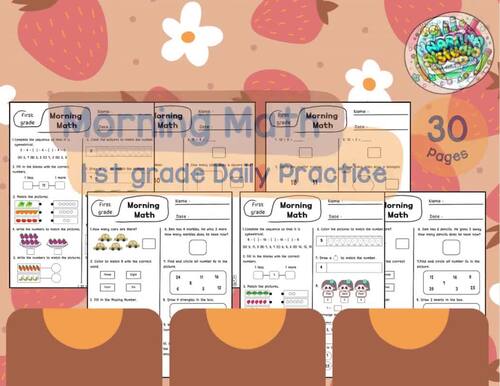 First Grade Math Fact Fluency Assessments Practice - Daily Math Worksheets