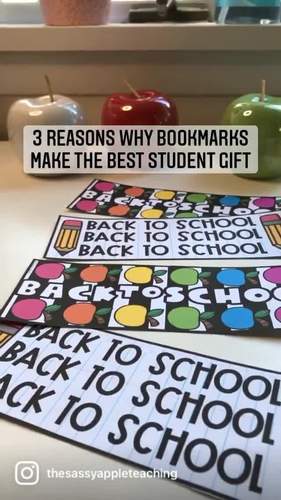Back to School Bookmarks Reward Welcome to School Gift Tag by The Sassy ...