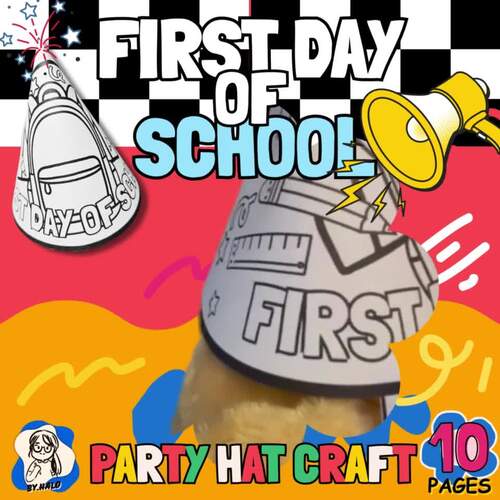 First Day of School Party Hat Craft | Back to School Fun | Activity for K–3