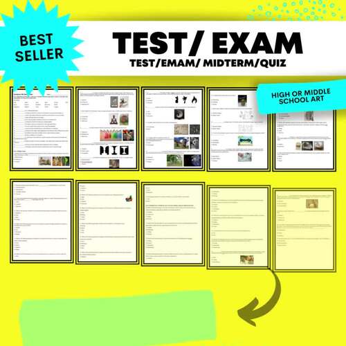 3D Design Sculpture/ Ceramics EXAM/TEST and Terms Study Guide (with ...
