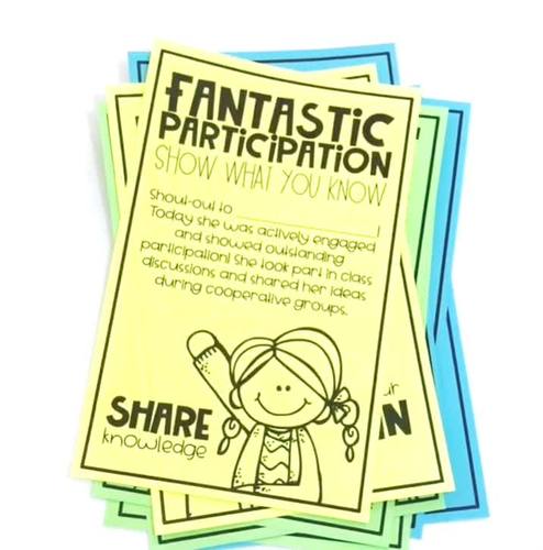 Class Shout-Outs: Positive Parent Communication - EDITABLE by Amy Groesbeck