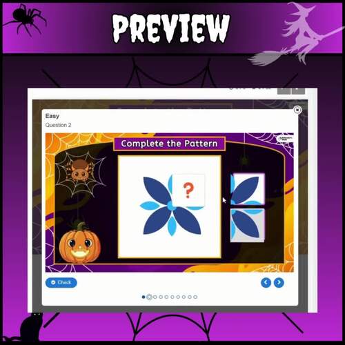 Halloween: Complete the Pattern Digital Resources by Schooler's Mate