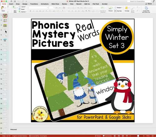 UFLI Aligned Winter Digital Mystery Picture Bundle: REAL Words (all ...