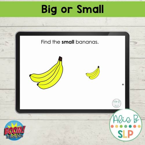 Big or Small BOOM Cards™ by Alie B SLP | Teachers Pay Teachers