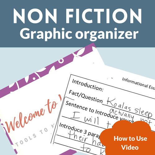 Nonfiction Graphic Organizer Video Walkthrough Third Grade to Fifth Grade