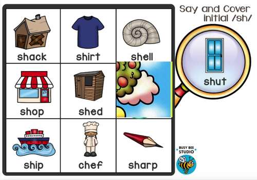 Articulation SH Boom Cards Speech Therapy by Busy Bee Studio | TPT