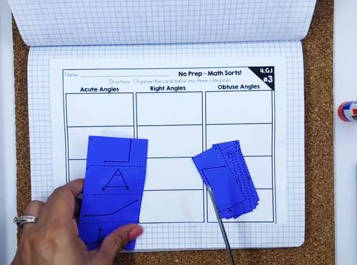 Math Review Interactive Notebook Worksheets 4th Grade Geometry ...