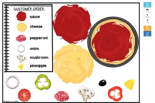 Build a Pizza Boom Cards by Teach Love Autism | TPT