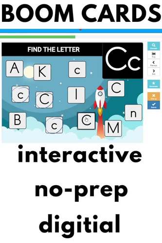 Alphabet Matching Boom Cards™ (Distance Learning) by The Connett Connection