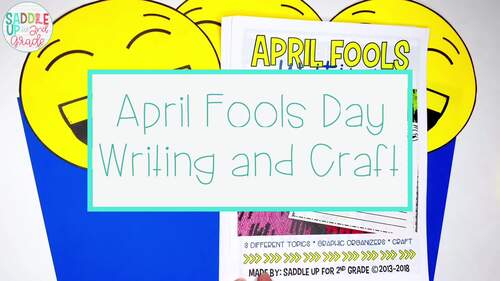 April Fools' Day Writing Prompts & Craft Fun Joke Prank Activity Print ...