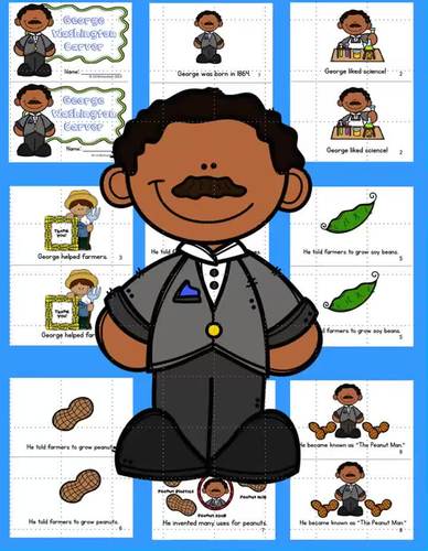 George Washington Carver Black History Month Kindergarten First Second ...