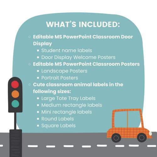 Cute Diggers and Transport Classroom Labels Bundle | Cute Class Decor ...