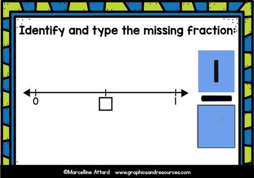 FRACTIONS ON A NUMBER LINE 3RD GRADE ACTIVITIES (BOOM CARDS MATH GAME)