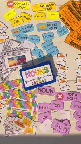 Noun Activities | GRAMMAR BOOSTER PACK | Differentiated | Grades K-2 ...