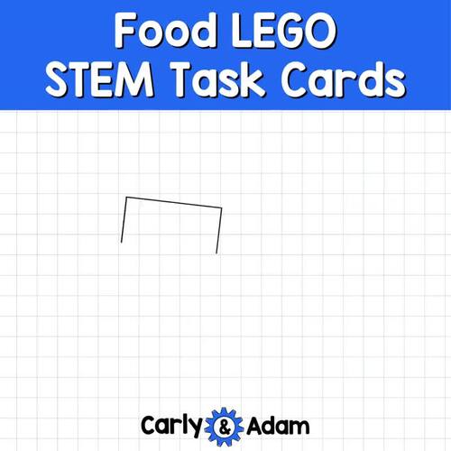 Food LEGO STEM Task Cards Morning Work, Brain Breaks, Bell Ringers