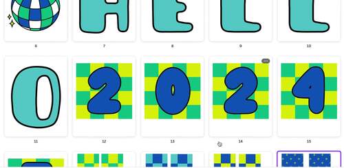 New Years Groovy Door Bulletin Board Decor by Jen Joy Teaches | TPT