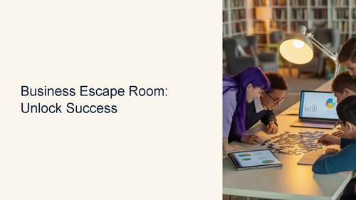 Business: Escape Room Unlock Success Grades 4-12 PPTX | TPT