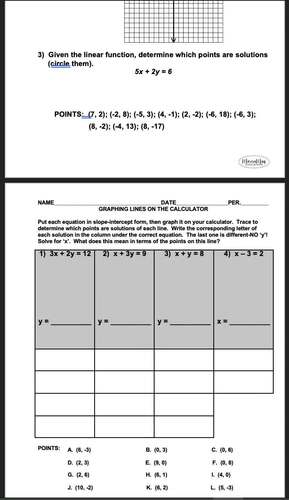 Algebra - Solving Systems Complete Unit Guided Notes & Worksheets Bundle