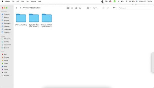 5th Grade Math Spiral Review Independent Work Packets | Printable