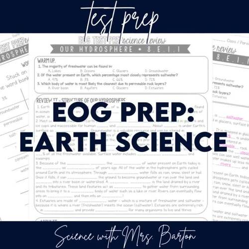 NC EOG Prep | 8th Science | Earth Science Standards (8.E.1 ALL + 8.E.2 ALL)