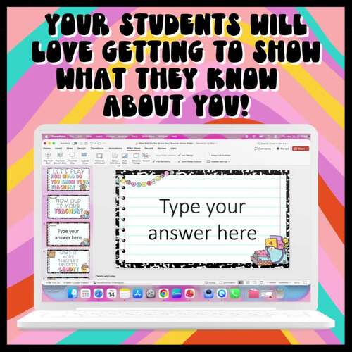 How Well Do You Know Your Teacher Game Slides | End of the Year Game ...