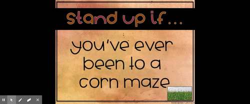 Fall Digital Stand Up If... by Sprinkle it with French | TpT
