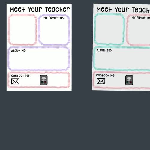 Meet the Teacher-EDITABLE by Melanie Carpenter | TpT