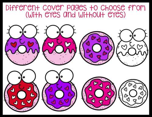 Valentine's Day Bulletin Board Display Sweet Donut Themed Craftivity