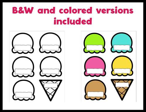 Shades of Meaning Ice Cream Craft Bulletin Board Idea | TPT