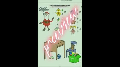 CHRISTMAS PACK: TOYS, PREPOSITIONS, COUNTING, COLORS, CHRISTMAS VOCABULARY
