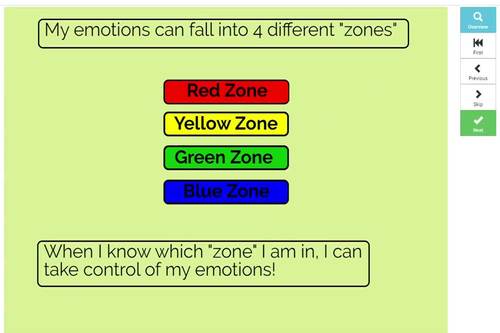 Self Regulation Activities Social Emotional Boom Cards by Miss Jenny OT