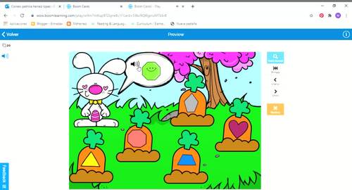 BOOM CARDS Pascua: FIGURAS GEOMÉTRICAS | Easter Digital Resources in ...