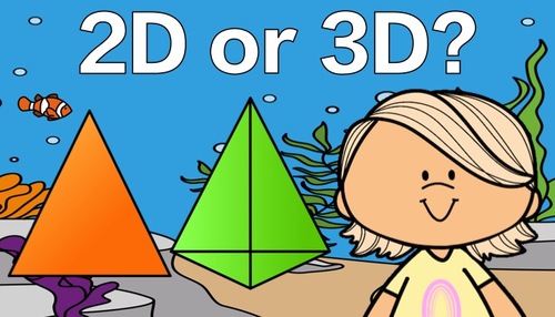 2D or 3D Shapes: Under the Sea: Math Brain Break by Move and Groove Math