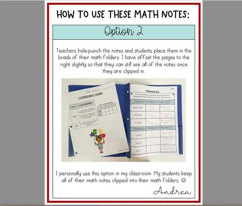 5th Grade Math Interactive Notebook: Classifying Polygons and ...