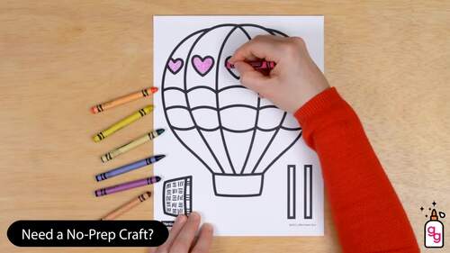 Back to School Craft, Hot Air Balloon Activity, Writing Prompts, and ...