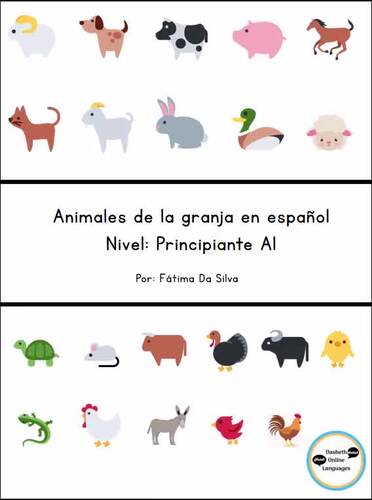Farm animals in Spanish - Animales de la granja en español | TPT