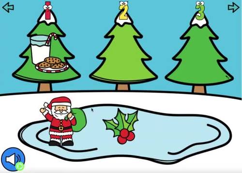 Listen and Recall Christmas Edition Boom™ Cards by Teacher Camille