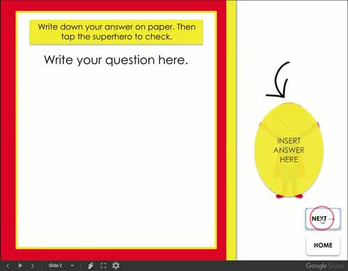 Google Slides PPT Game Template | Digital Editable Self-Checking ...