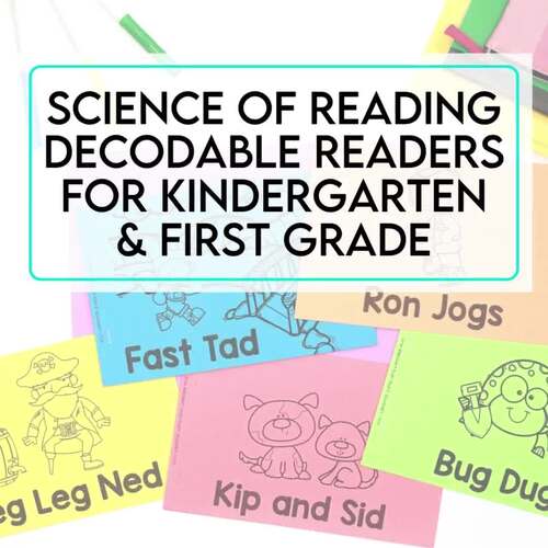 Decodable Readers Kindergarten, Printable Books for Beginning Readers ...