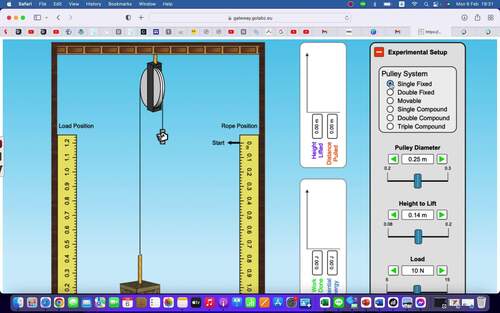 SIMPLE MACHINES: PULLEYS (PHET Sim + Practice Questions Activity )