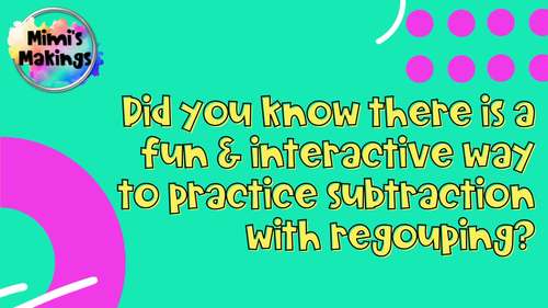 3rd & 4th - Differentiated Multi Digit Subtraction Pixel Art - 4.NBT.4