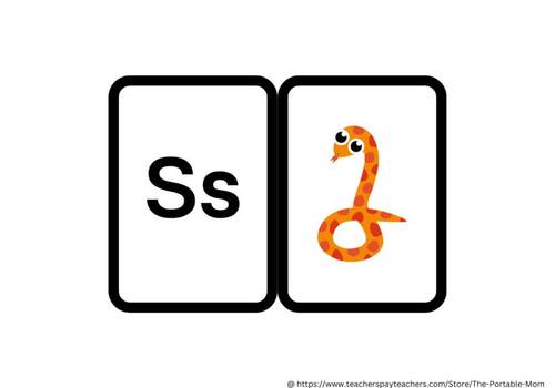 Phonics Flashcards - Letters by The portable Mom | TPT