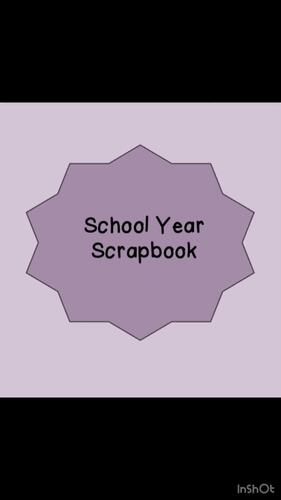 School Year Scrapbook by BXC Creations | TPT