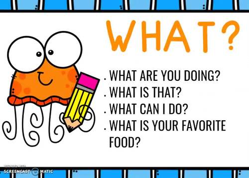 WH Questions Cards™ Distance Learning Language by Creating 4 ESL