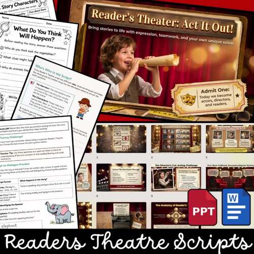 Reader’s Theater 3rd Grade Script Activities 2nd Grade Fluency ...