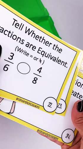 4th Grade Go Math Chapter 6 Fractions Equivalence by Handy Hanlon Creations