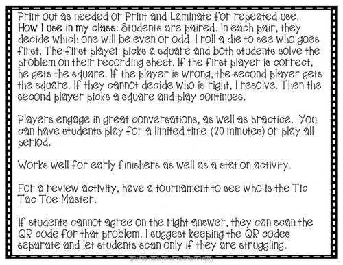 Solve Quadratics by Factoring Tic Tac Toe Activity --Worksheets | TPT