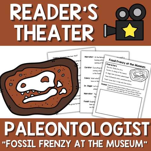 Paleontologist Readers Theater Skit | Fossils Reading Activity Fun ...