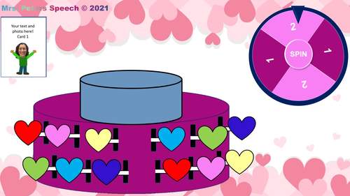 Interactive Pop Up Cupid Valentine's Day game by Mrs Peters Speech